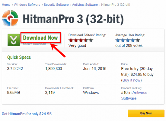 HitmanPro - Malware Removal Tool
