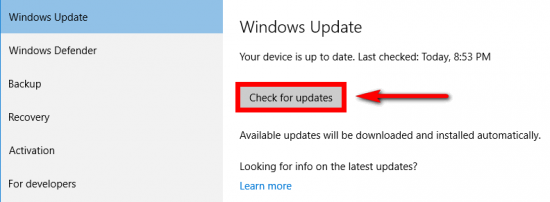 How to Manually Check for Updates in Windows 10