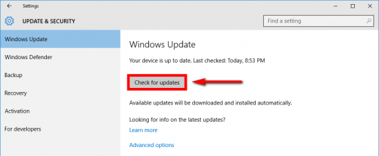 How to Manually Check for Updates in Windows 10