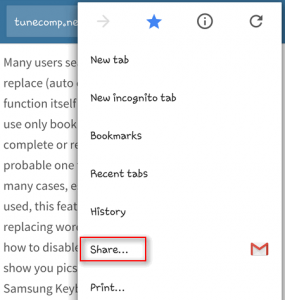 How to share a link from Android to PC and backwards