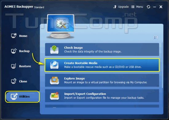 Restore Windows 10 from a backup image in AOMEI Backupper if Windows ...
