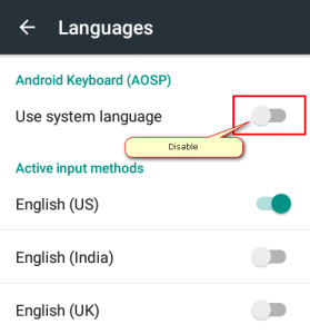 How to Add Another Input Language on Android or Remove Keyboard Language