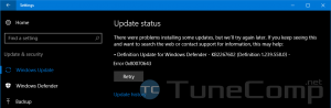 Definition Update For Windows Defender KB2267602 Error 0x80070643. How ...