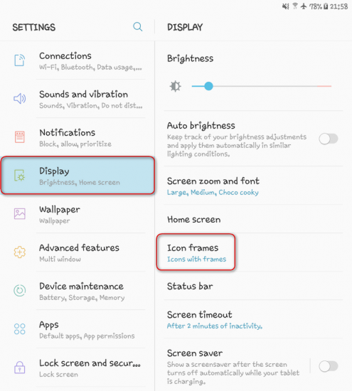 How to Remove Frames From App Icons on Galaxy Devices