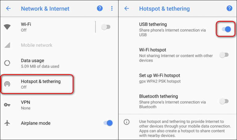 Use Android Phone as USB Wi-Fi Adapter or LTE Modem for Windows PC