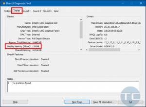 How to Check Graphics Card Video Memory (VRAM) Size on Windows 10 PC