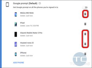 How to Remove a Phone from Trusted Devices in Google Account Settings