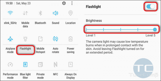 How to Increase the Flashlight Brightness on Galaxy S21, S20, S10